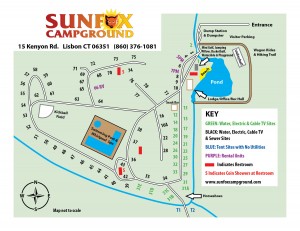 Sunfox Map of Sites – Sunfox Campground